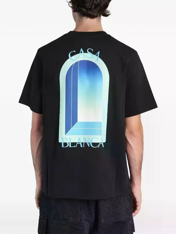 Casablanca Mint L'arche Short Sleeve T‑shirt
