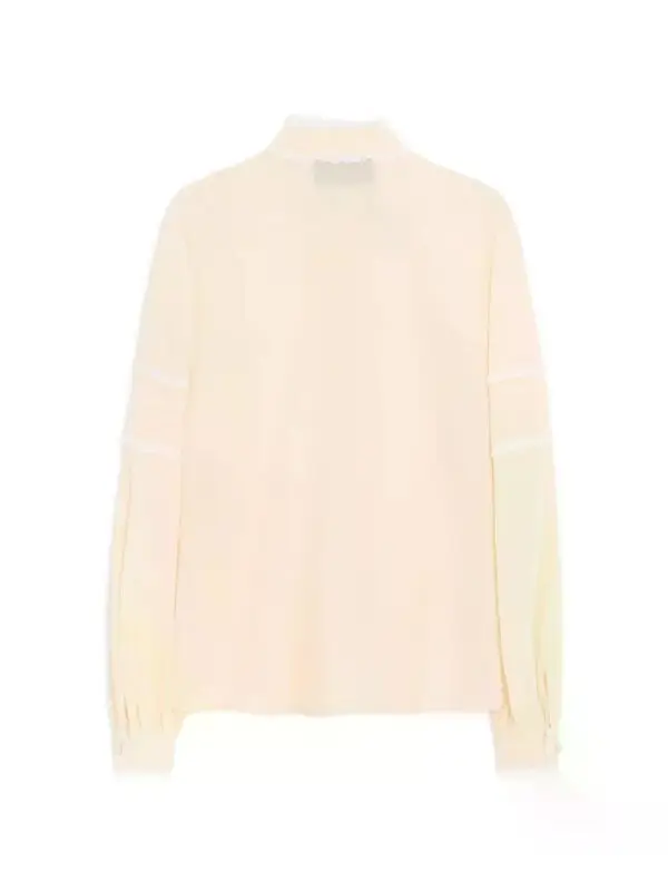Valentino Garavani Crepe De Chine Shirt With Lace Details