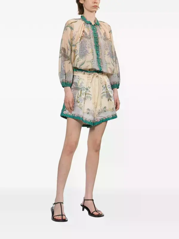 Zimmermann Indra Floral Print Blouse