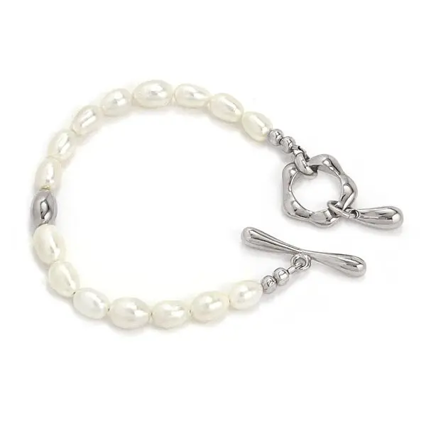 BIKO Muse Pearl Bracelet - Silver