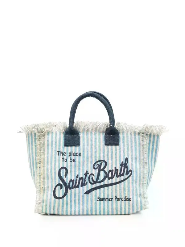 MC2 SAINT BARTH Colette Striped Tote Bag - Blue