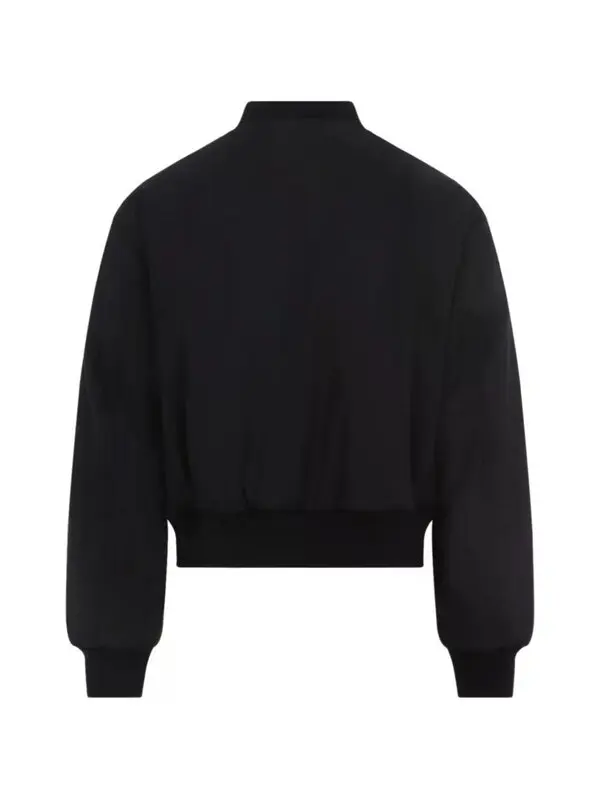 JIL SANDER Ribbed-trim Zip-up Bomber Jacket
