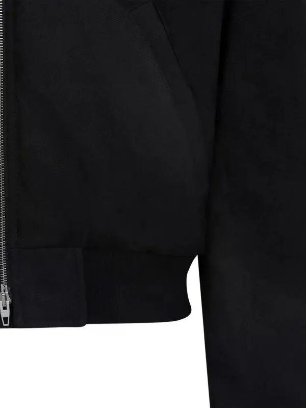 JIL SANDER Ribbed-trim Zip-up Bomber Jacket