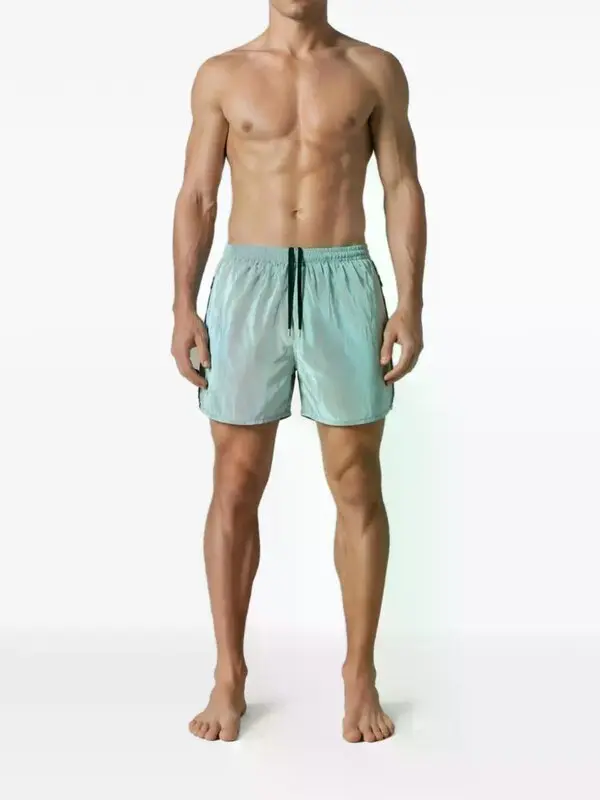 TRIBE AND TRUE Iridescent Drawstring Swim Shorts