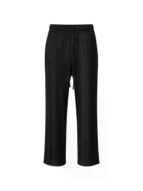TRIBE AND TRUE Air Cloud Pleated Drawstring Trousers - Black