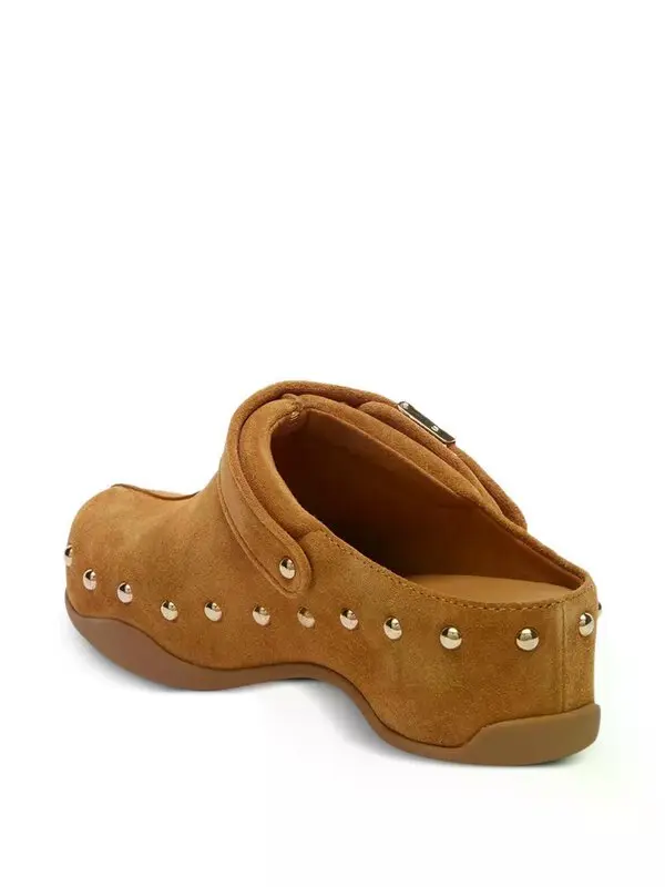 DR. SCHOLL'S SHOES Stud-embellished Buckle-fastening Clogs