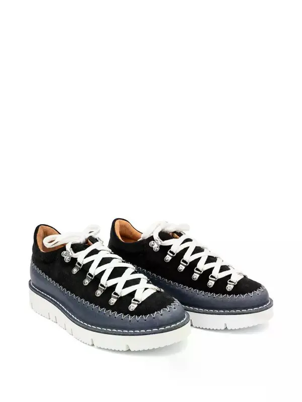 FRACAP Contrast-stitch Lace-up Boots