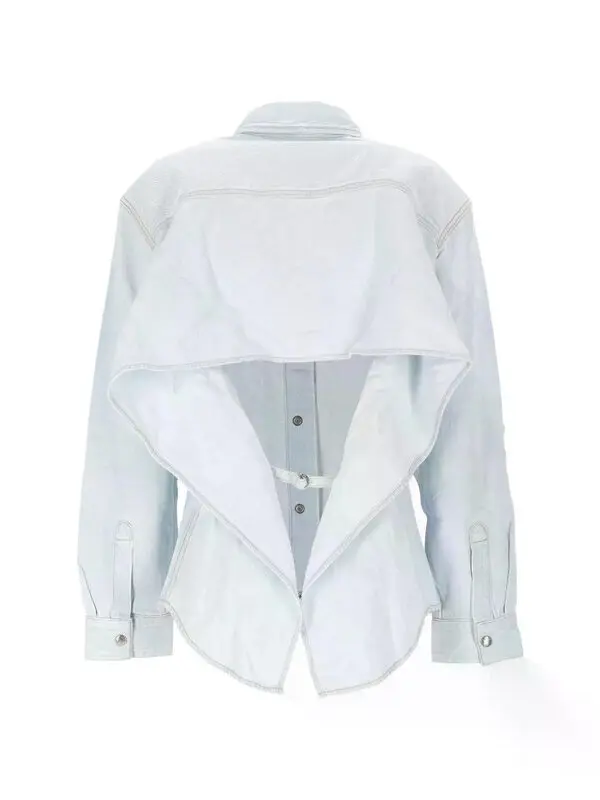 AGOLDE Cut-out Detail Denim Shirt