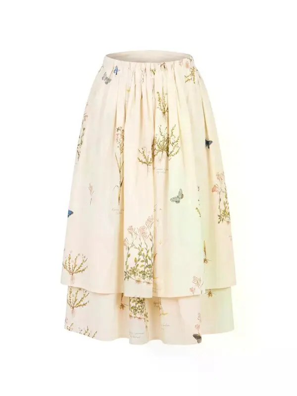 ALEKSANDR MANAMÏS Layered Midi Skirt