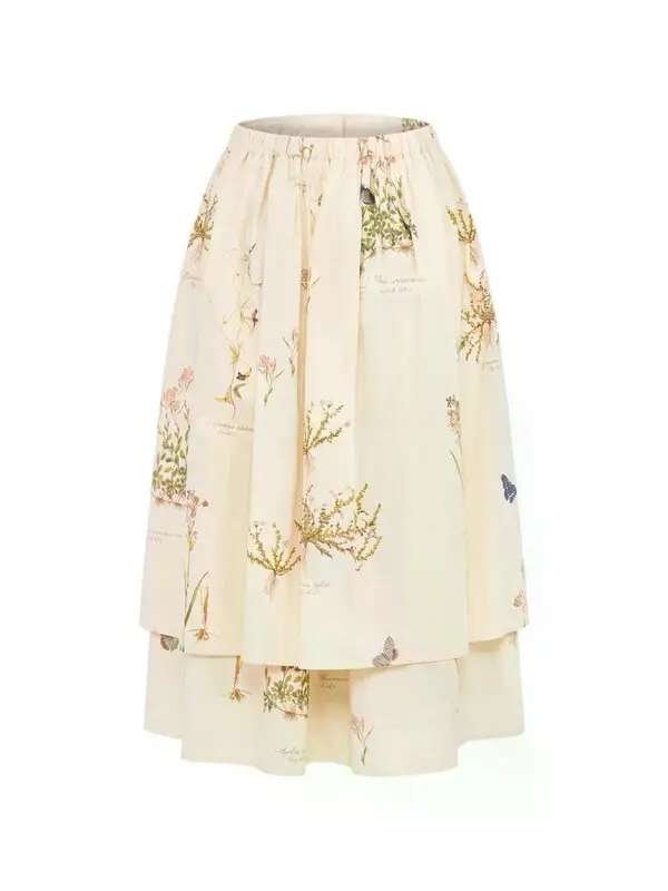 ALEKSANDR MANAMÏS Layered Midi Skirt