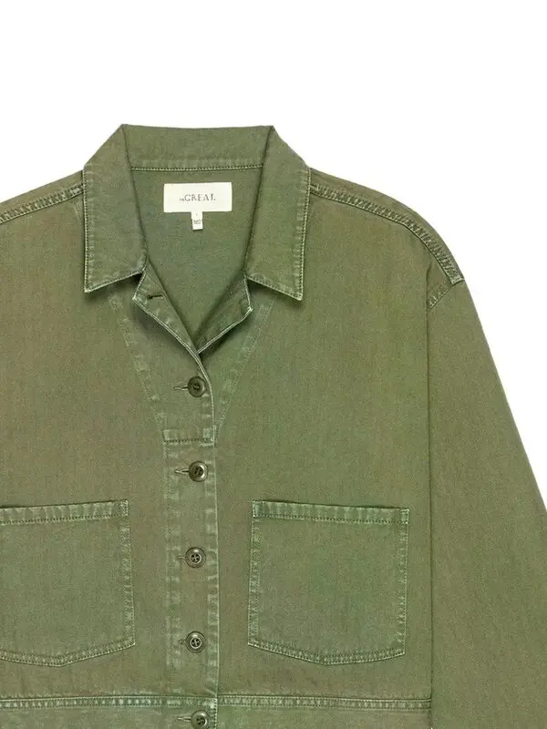 The Great. Cropped Denim Jacket