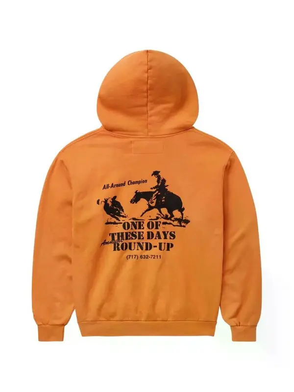 ONE OF THESE DAYS Round Up Graphic-print Hoodie