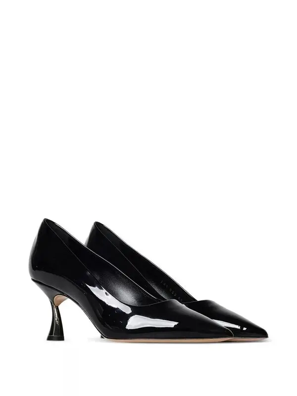 Casadei Patent-effect Pointed-toe Pumps