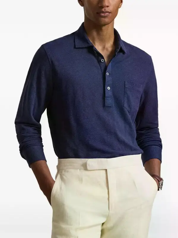 Polo Ralph Lauren Long-sleeve Linen Polo Shirt