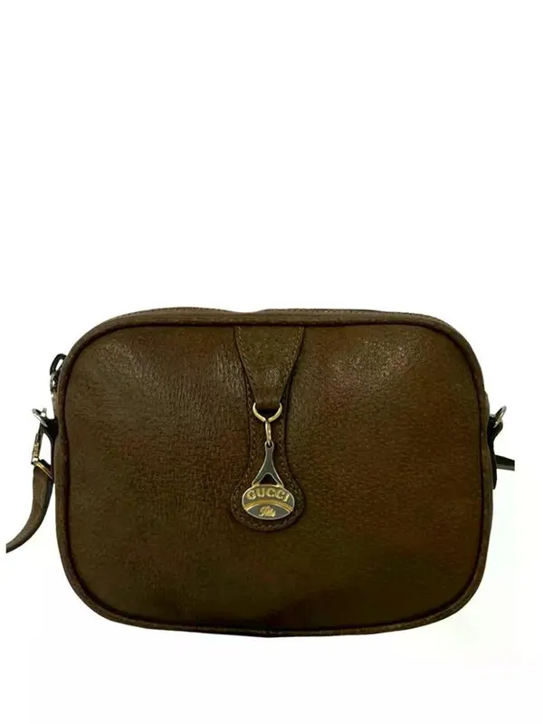 Gucci Gg Plus Leather Crossbody Bag - Brown
