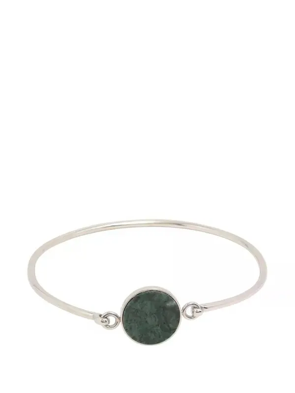 Celine Brass And Stone Coin Choker Necklace - Silver