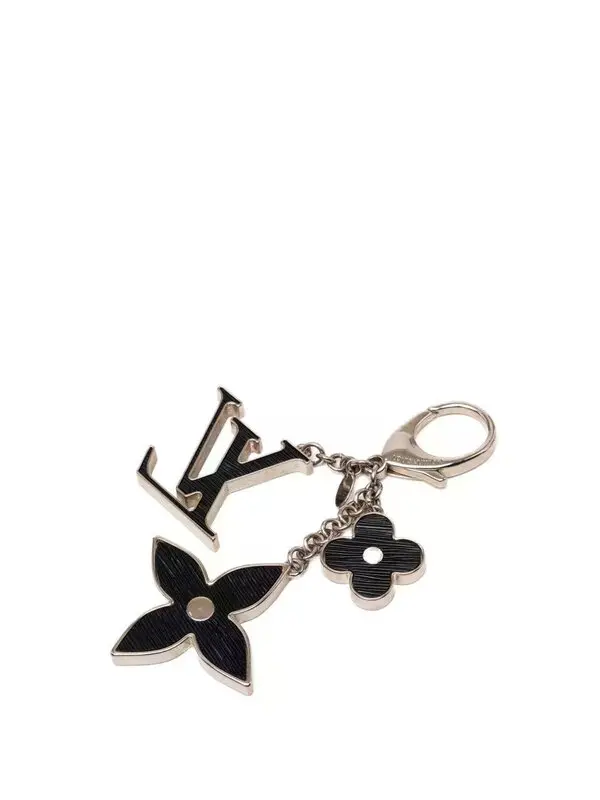 LOUIS VUITTON 2015 Brass Fleur D Epi Bag Charm Key Chain