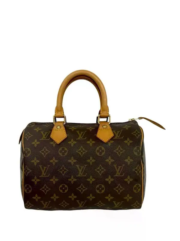 LOUIS VUITTON Monogram Speedy 25 Boston Bag - Brown