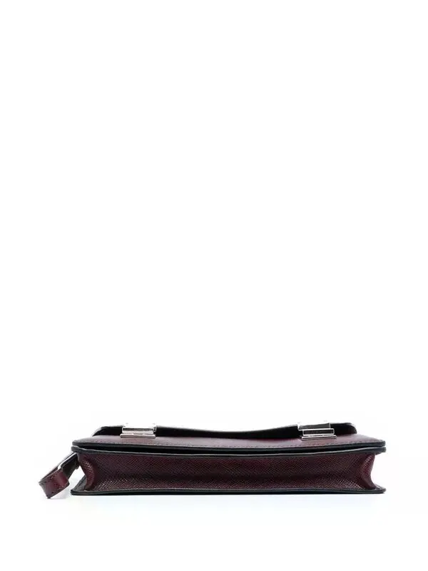 Prada Saffiano Double Lock Convertible Clutch Bag