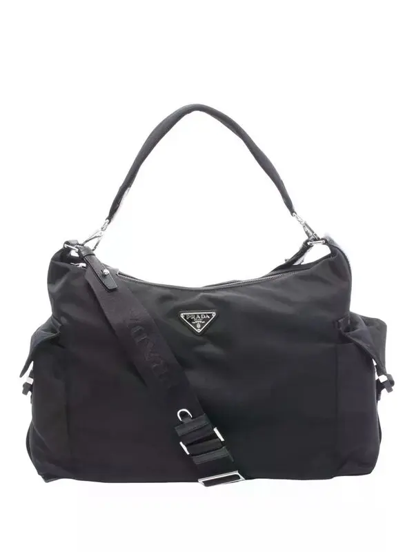 Prada Saffiano Explorer Satchel - Black