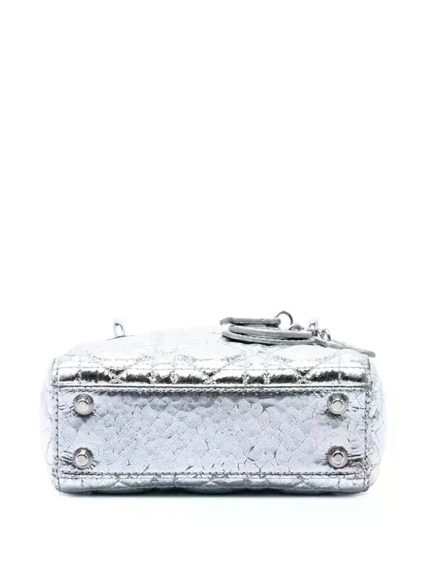 Dior Micro Lady Satchel - Silver