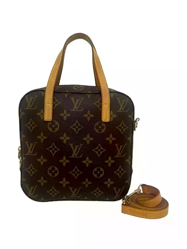 LOUIS VUITTON Monogram Spontini Satchel - Brown