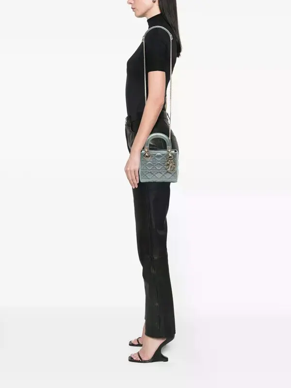 Dior 2019 Mini Lady Satchel - Grey