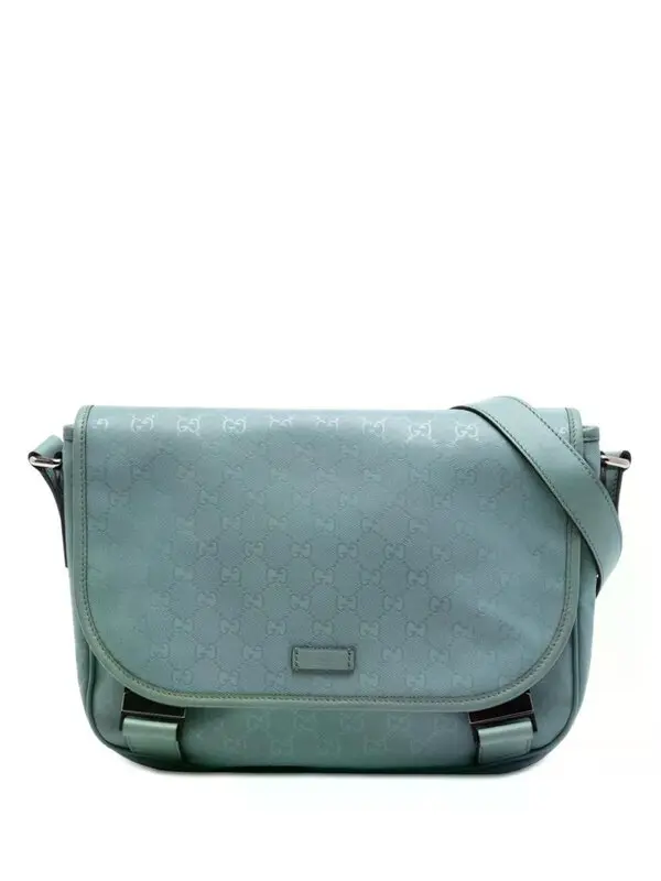 Gucci Gg Imprimé Crossbody Bag - Blue