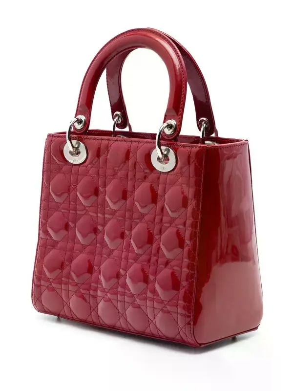 Dior Medium Patent Cannage Lady Satchel