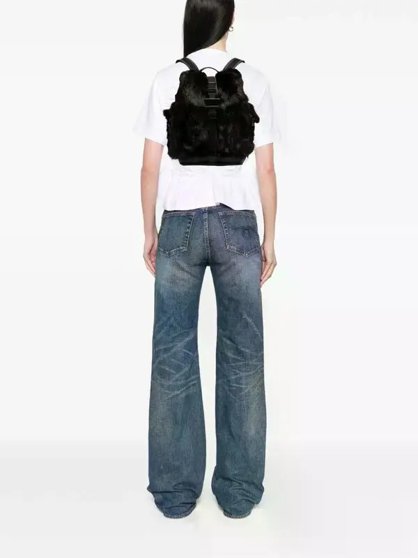Givenchy 2014 Leather And Fur Obsedia Backpack
