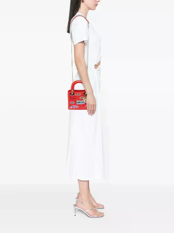 Dior Mini Lady Satchel - Red