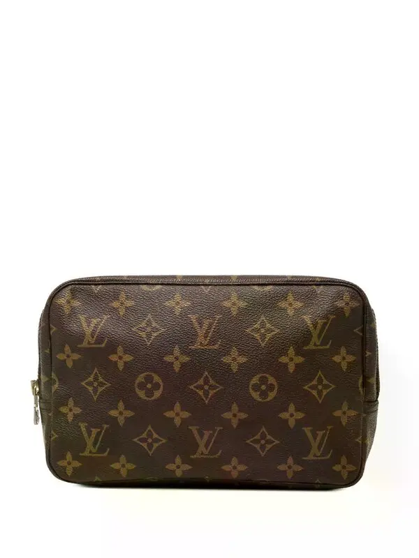 LOUIS VUITTON Monogram Canvas Troussse Toilette 23 Clutch Bag - Brown