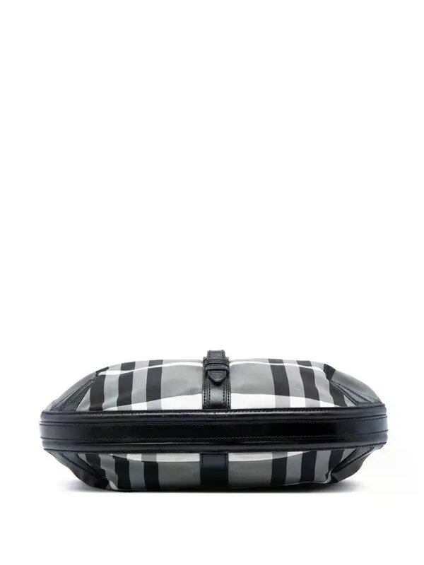 Burberry Check Nylon Grafton Hobo Bag