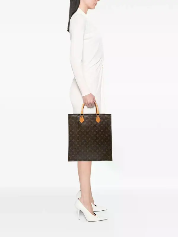 LOUIS VUITTON Monogram Sac Plat Tote Bag