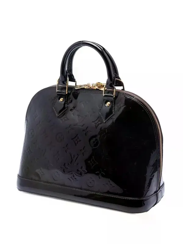 LOUIS VUITTON Monogram Vernis Alma Pm Satchel