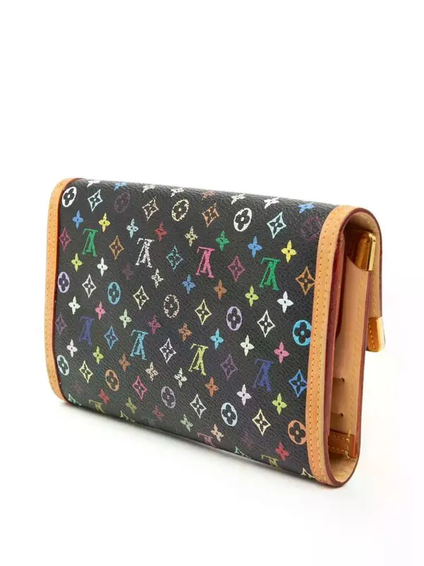 LOUIS VUITTON 2004 Monogram Multicolor Porte Tresor International Wallet Long Wallets - Black