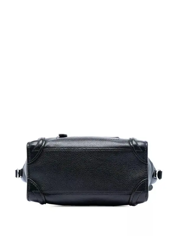 Celine Leather Luggage Tote Satchel