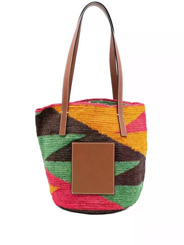 Loewe Shigra Basket Tote Bag - Pink