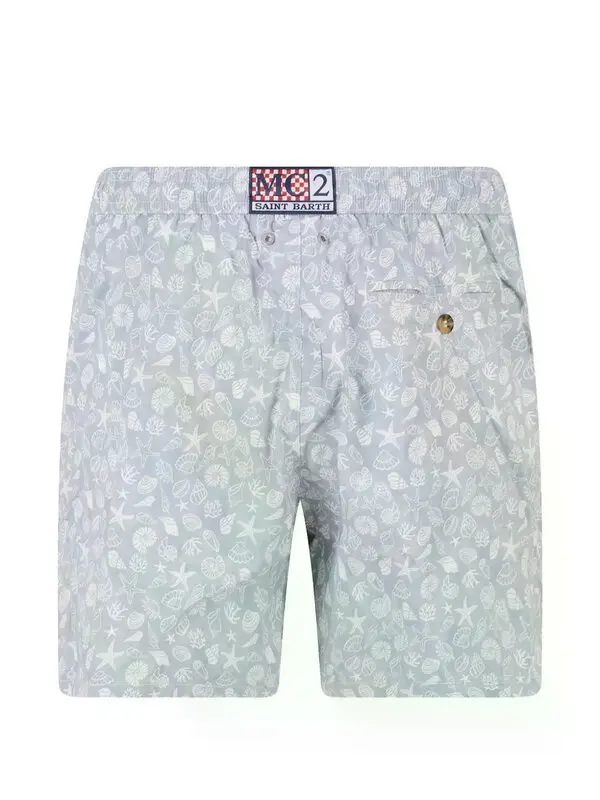 MC2 SAINT BARTH Lighting Micro Shell-print Swim Shorts