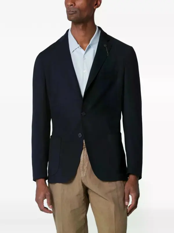 SANTANIELLO Single-breasted Blazer - Blue