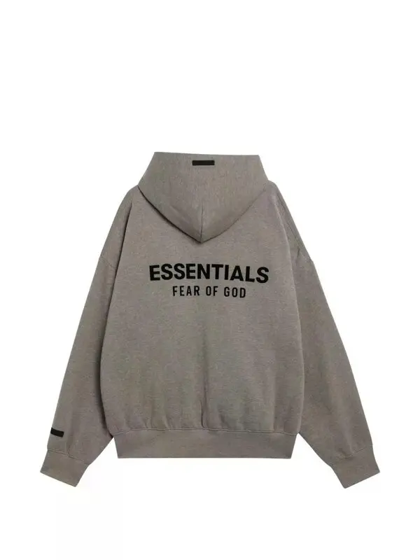 Fear Of God Logo Print Drop Shoulder Hoodie