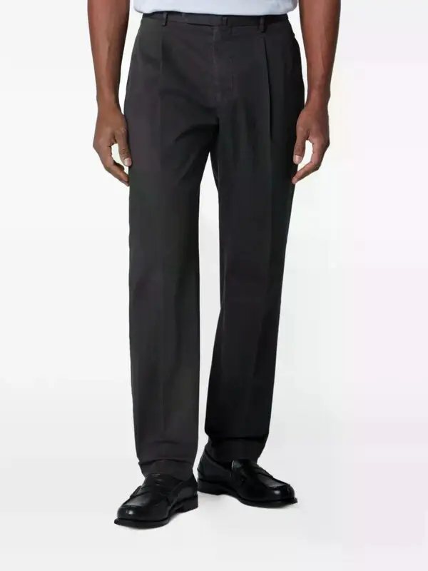 SANTANIELLO Pleated Trousers - Grey