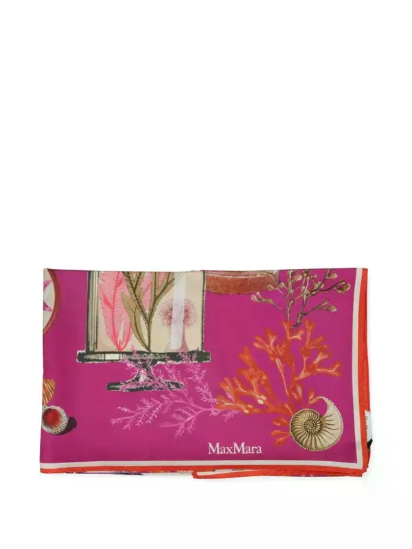Max Mara Printed Silk Scarf