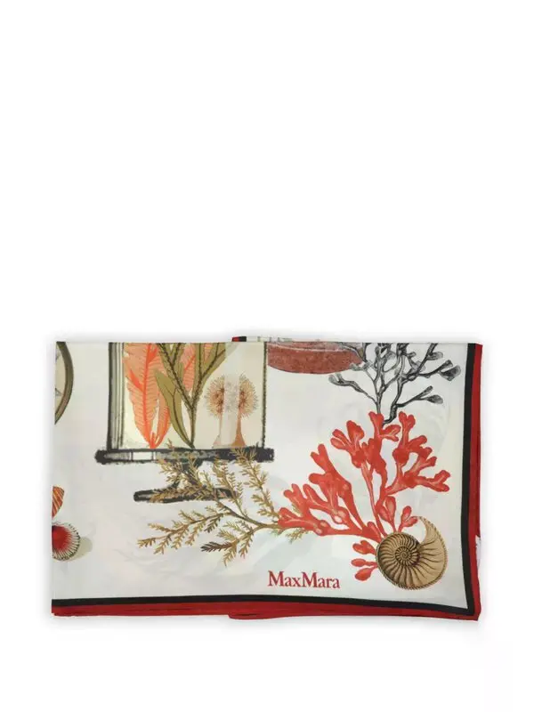 Max Mara Printed Silk Scarf