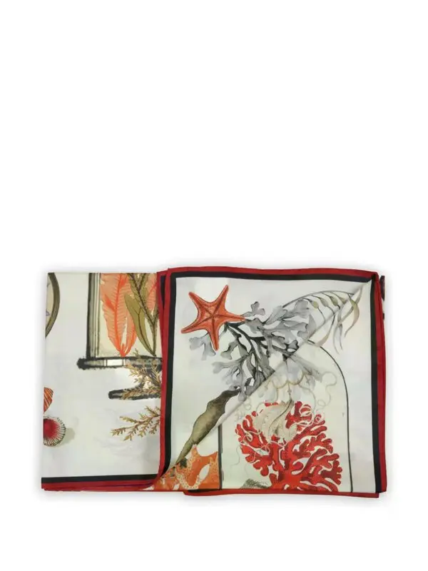 Max Mara Printed Silk Scarf