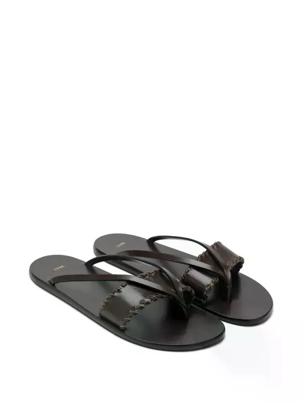 JUDE Helena Leather Flat Sandals