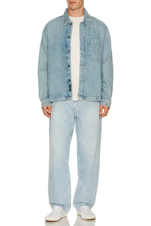 Rag & Bone Astor Overshirt In Blue - Lex