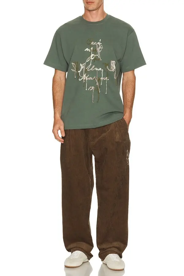 PAS UNE MARQUE Hand Stitched Embroidery Ceci Tee