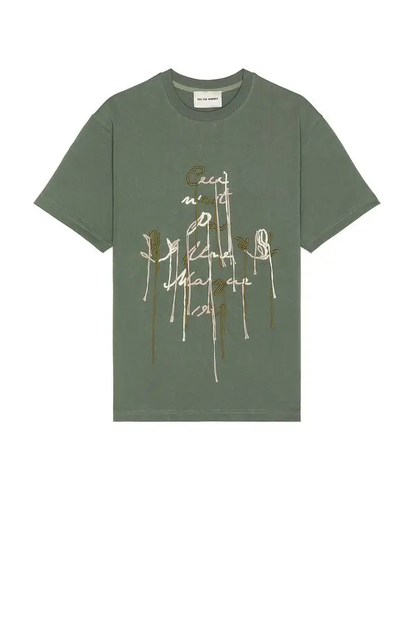 PAS UNE MARQUE Hand Stitched Embroidery Ceci Tee