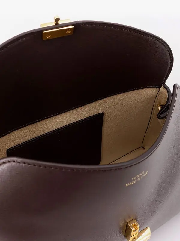 TOTEME T-lock Leather Clutch